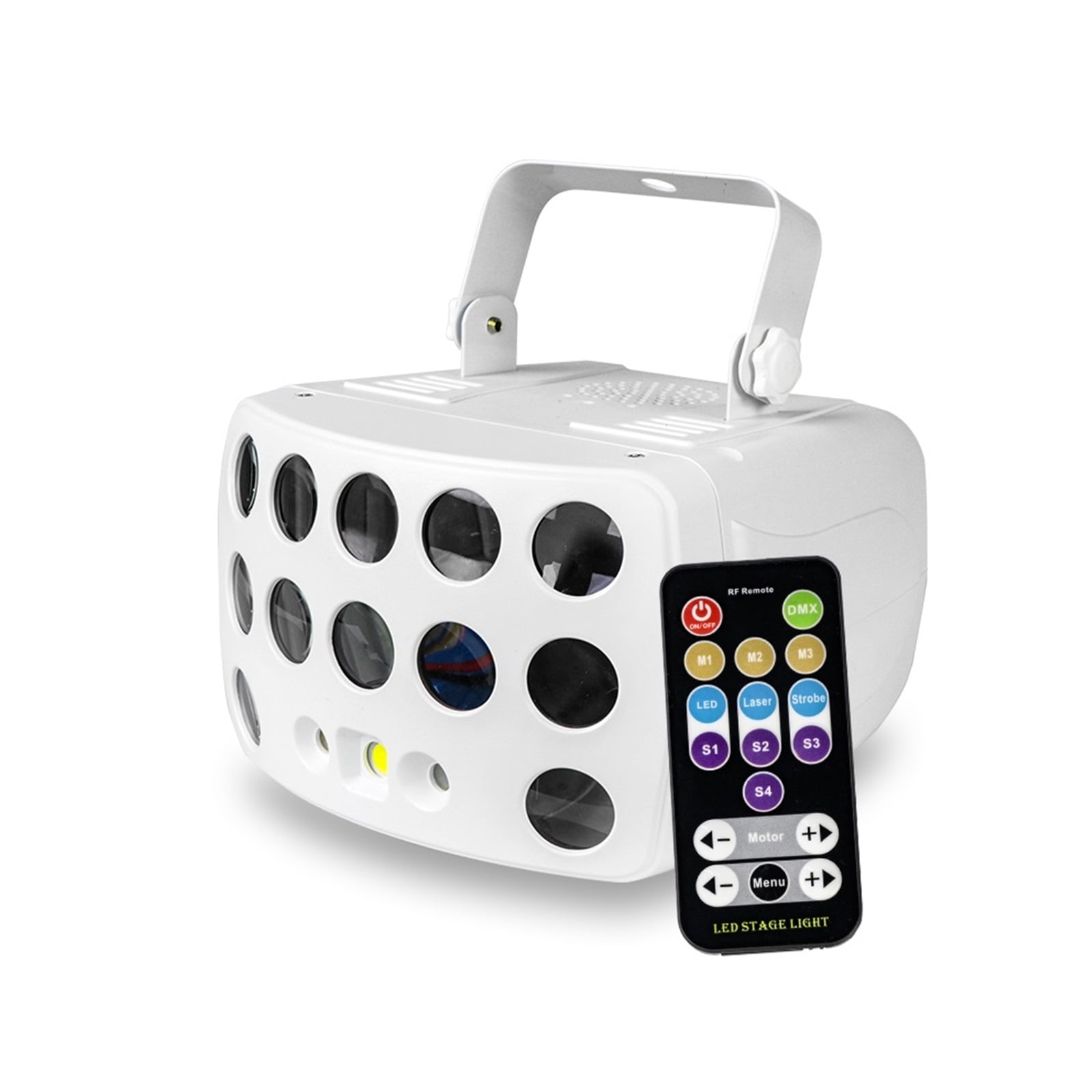 Remote Control RGBW LED Strobe Disco DJ Beam Spot Stage Lighting Effect ...