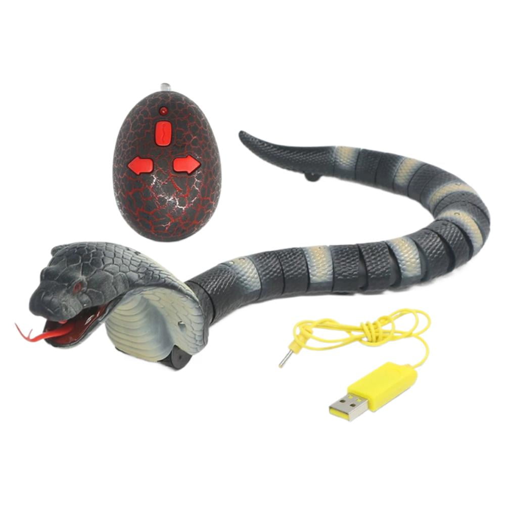 Remote Control Realistic Snake - 17 Rechargeable RC Snake with Swinging ...