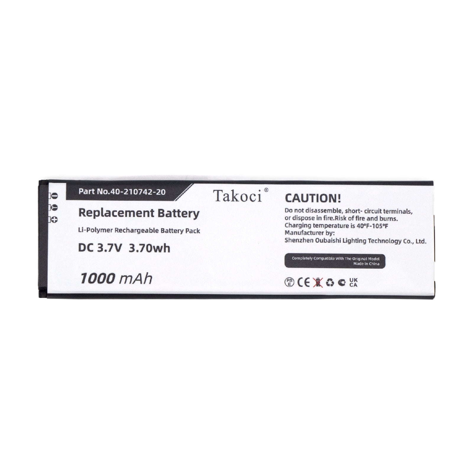 Remote Control Replacement Battery for RTI T1, T2+, T2B, T2C, T2Cs, T2i ...