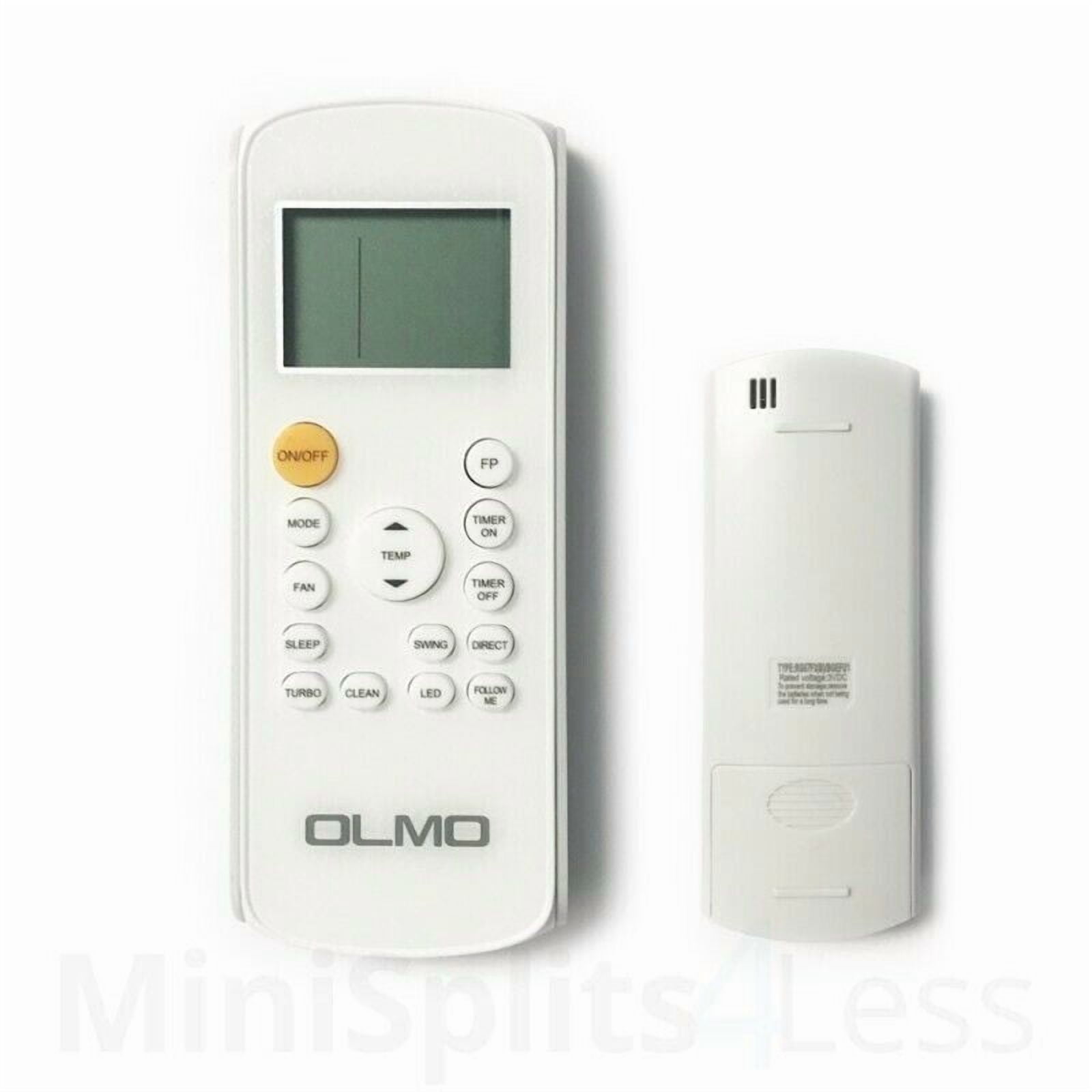 Remote Control Replacement OLMO Mini-Split Air Conditioners - Walmart.com