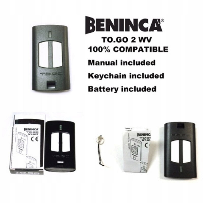 Remote Control Replacement Suitable For Beninca To.Go 2Wv Compatible ...