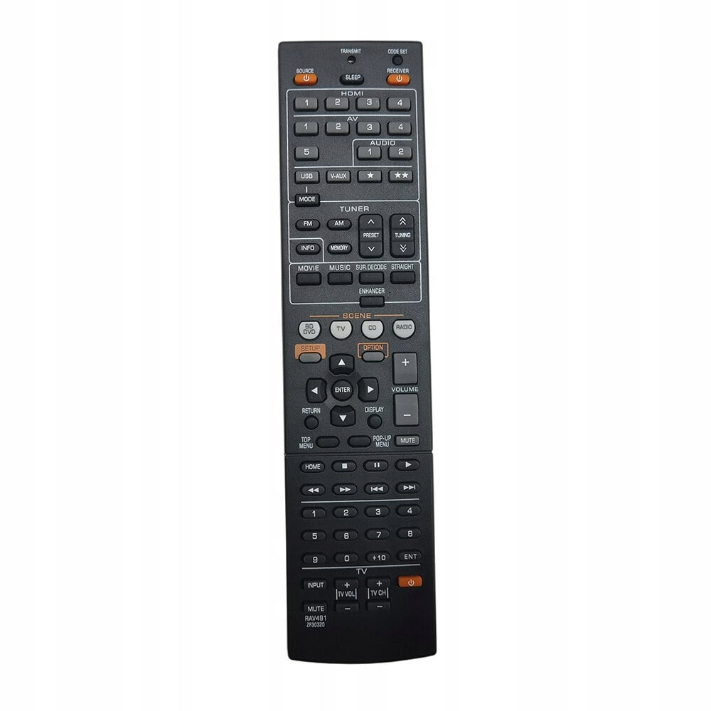 Remote Control Replacement Suitable For Yamaha Av Receiver Rav287 ...