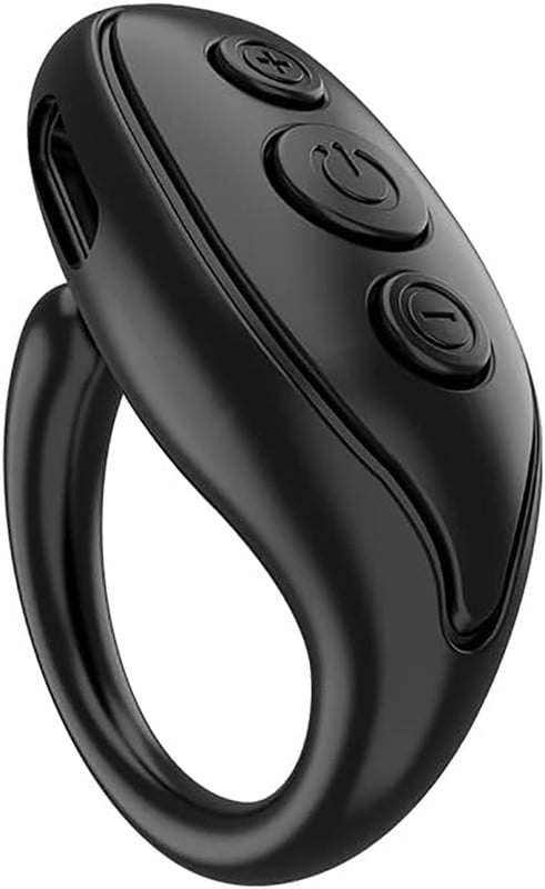 Remote Control Ring for Tiktok Scrolling Ring for Shutter Selfie Record ...