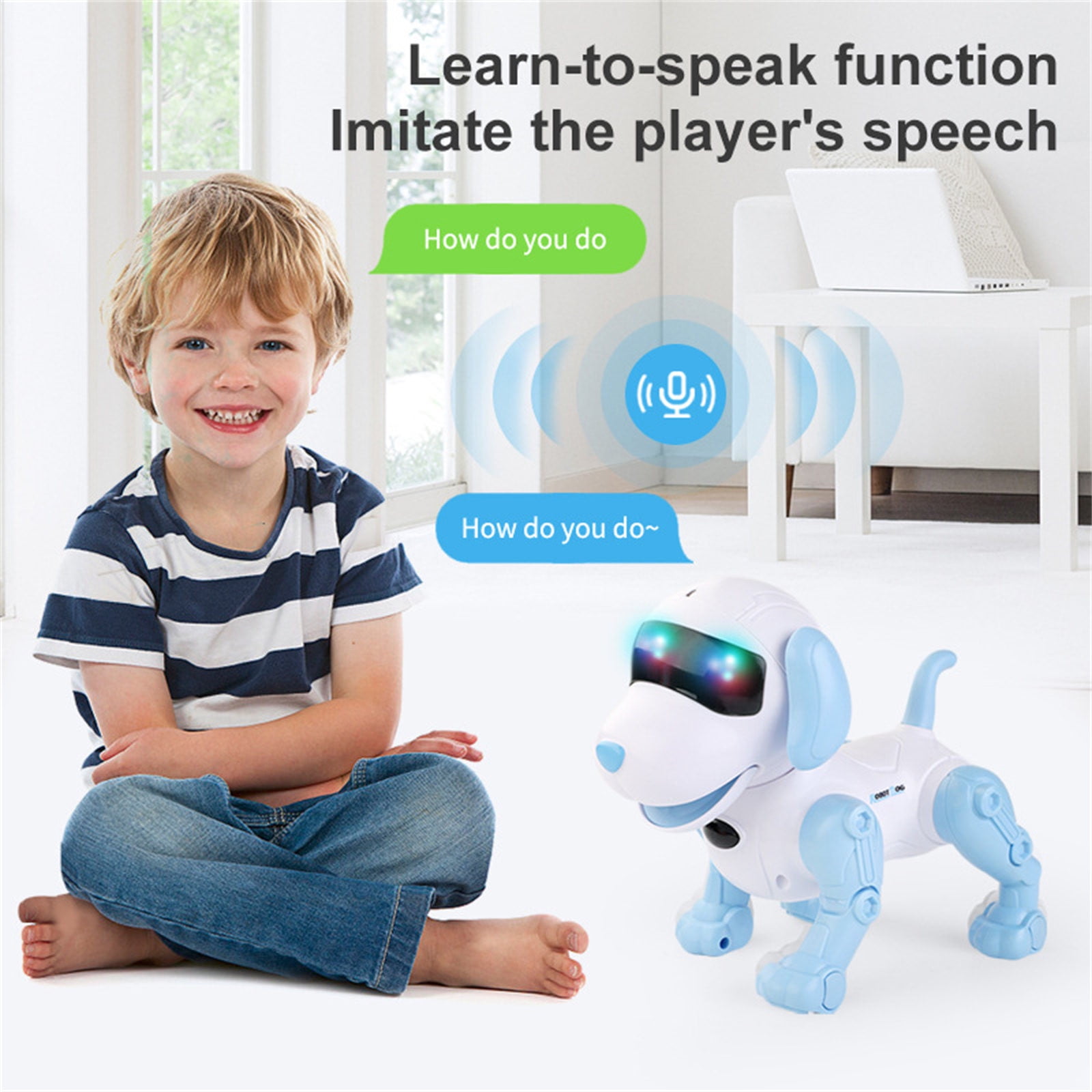 Remote Control Robot Dog - Intelligent Programming Electric Pet Toy with Singing & Puzzle ...