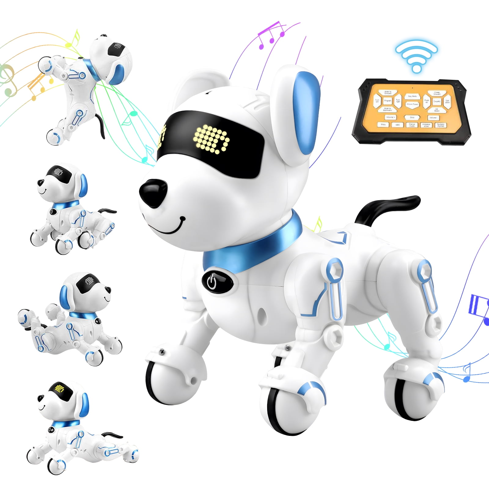 Remote Control Robot Dog Toy, Programmable Interactive and Smart ...