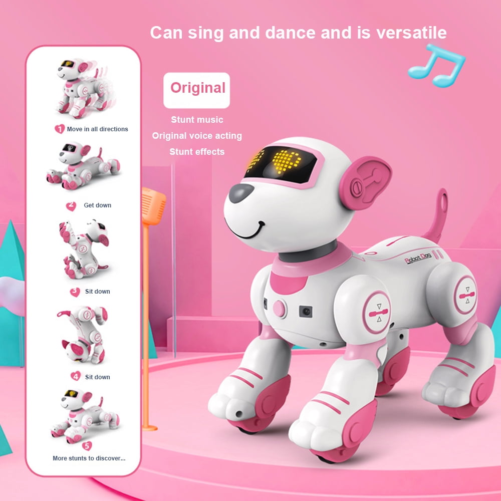 Remote Control Robot Dog Toys for Kids,Intelligent Robot Dog with Touch ...