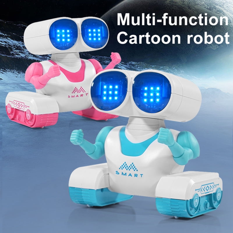 Remote Control Robot Toy with LED Eyes Music Programmable Movable ...