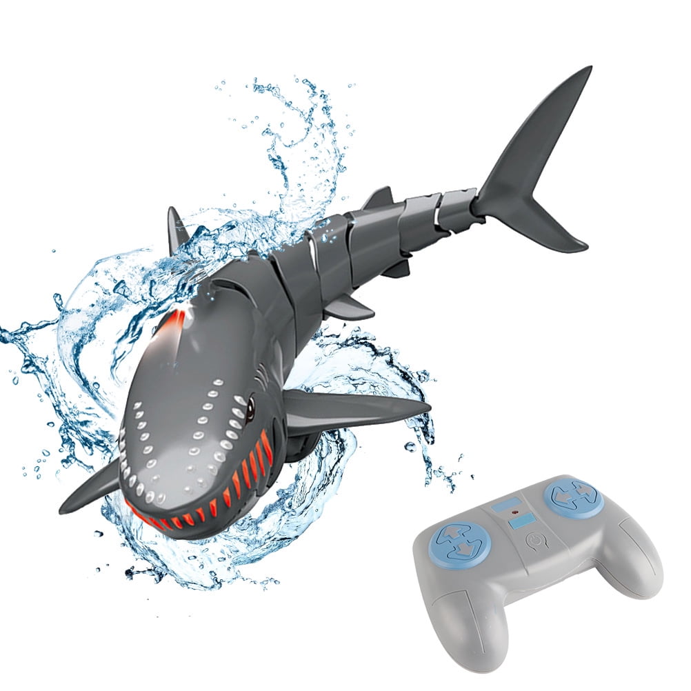 Remote Control Shark Toy 2.4GHZ RC Simulation Shark Toy for Swimming ...