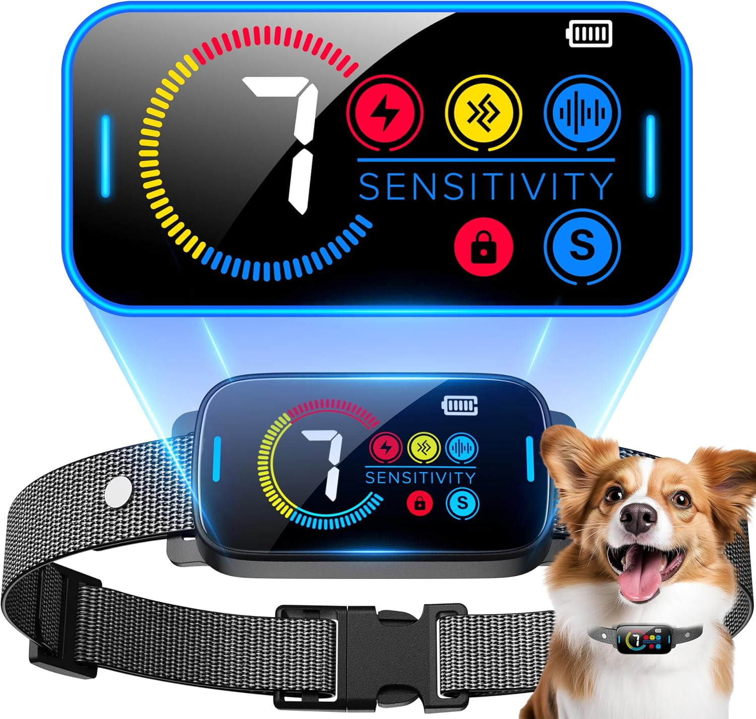 Remote Control Smart Dog Trainer - Rechargeable Anti-Bark Collar for ...