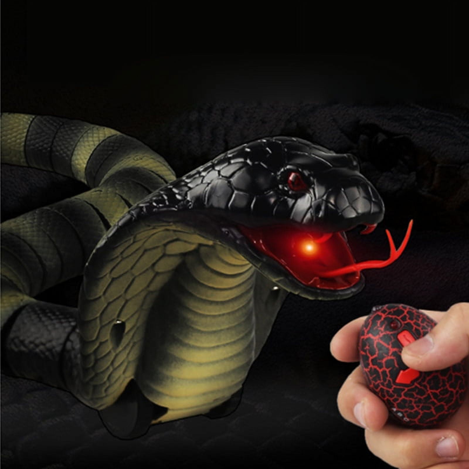 Remote Control Snake Rechargeable Simulation RC Snake Toy 17" Long Fake ...