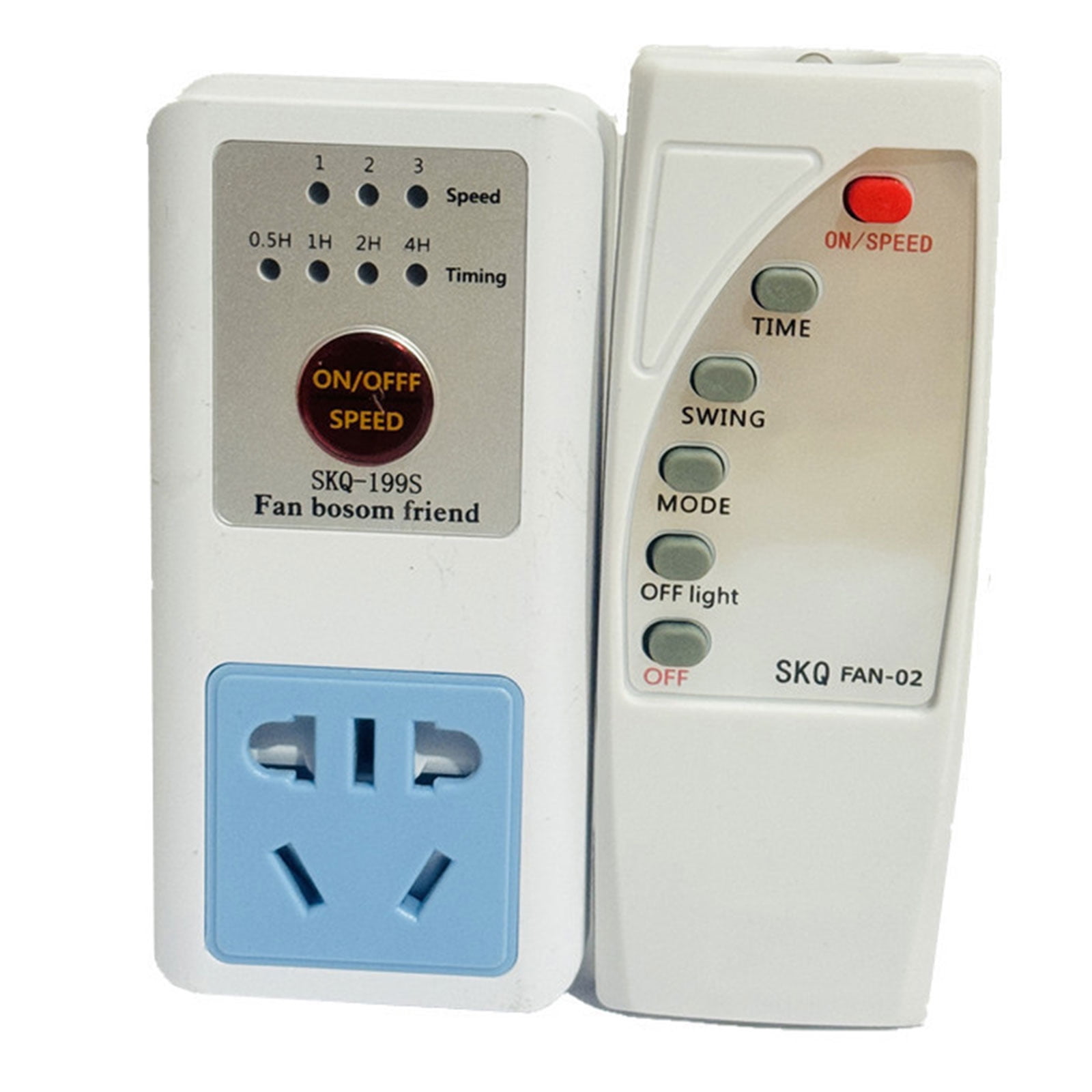 Remote Control Socket Power Outlet Wireless Fan Plug Table Fan ...