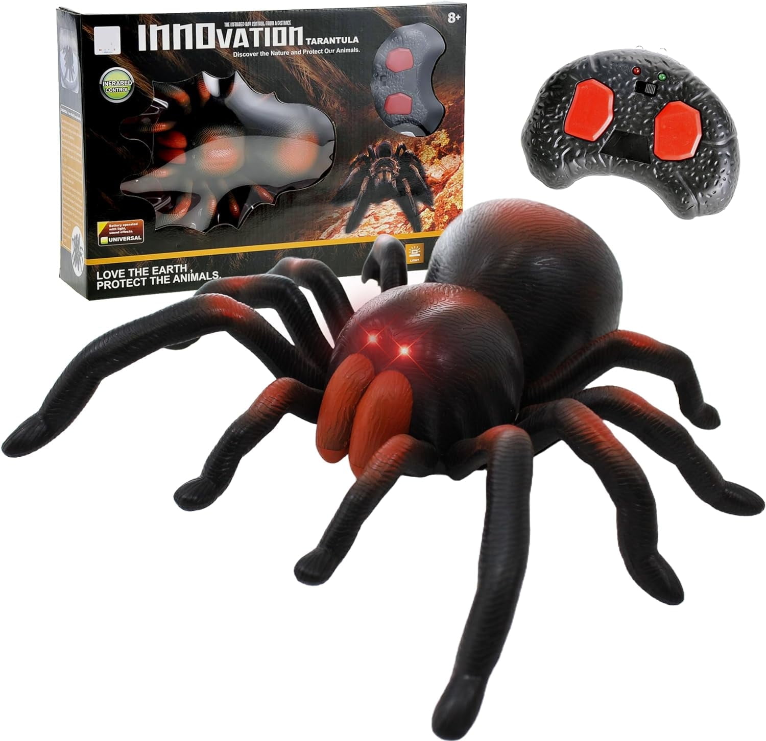 Remote Control Spider, Infrared Tarantula | RC Realistic Crawling ...