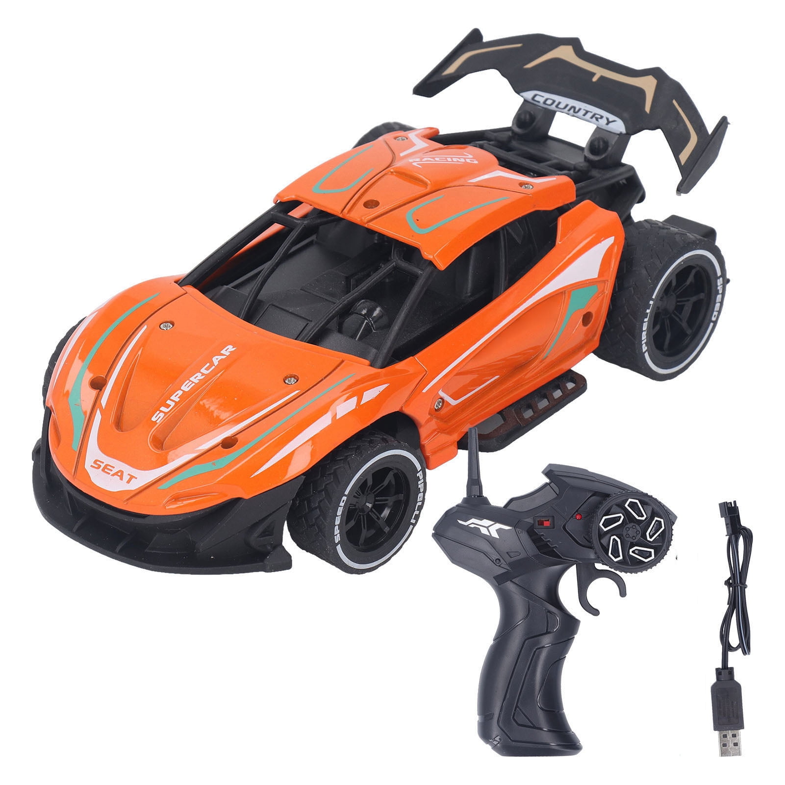 Remote Control Sports Car 2.4GHZ High Speed Anti Collision RC Sport ...