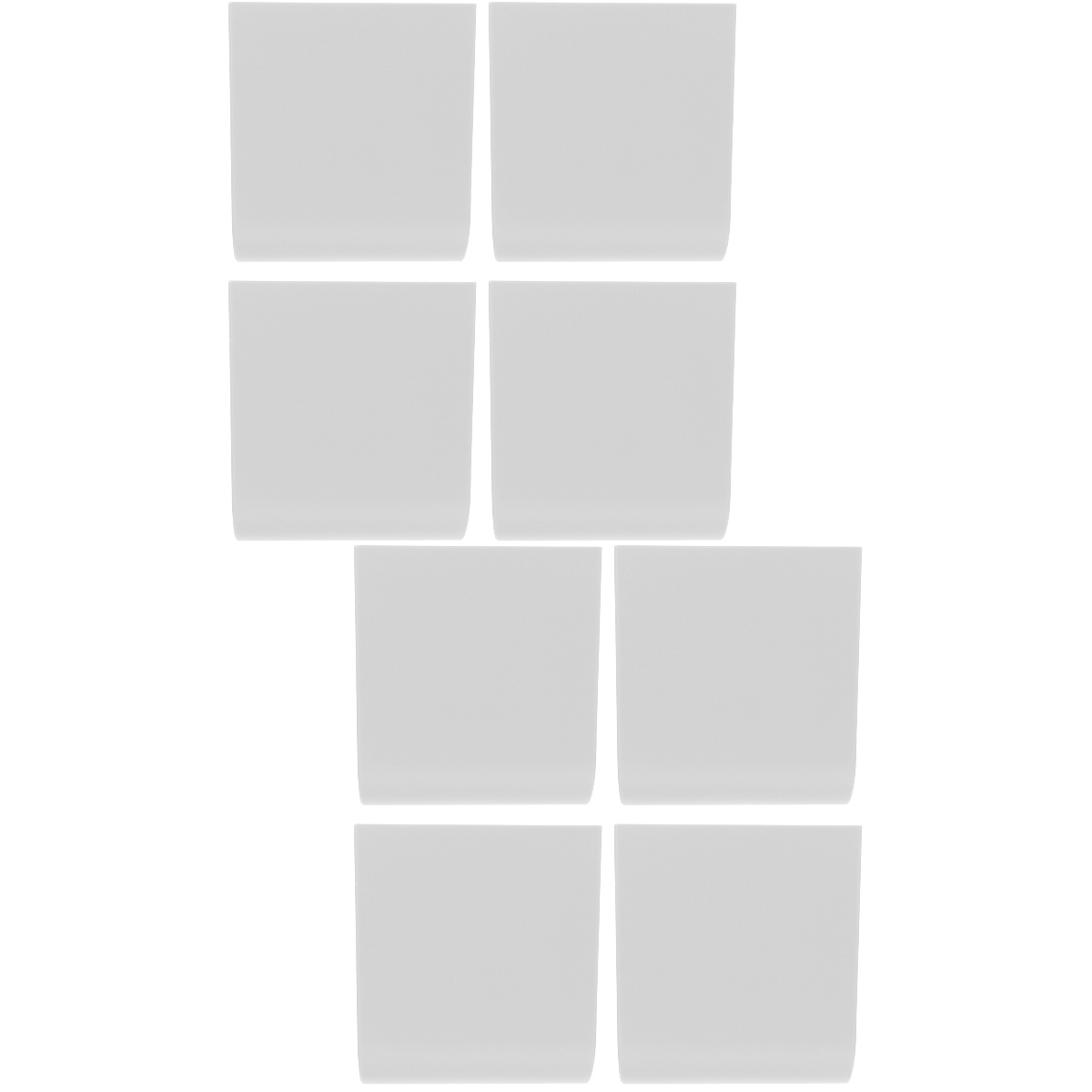 Remote Control Storage Box Wall Organizer 8 Pcs Rack Abs Plastic ...