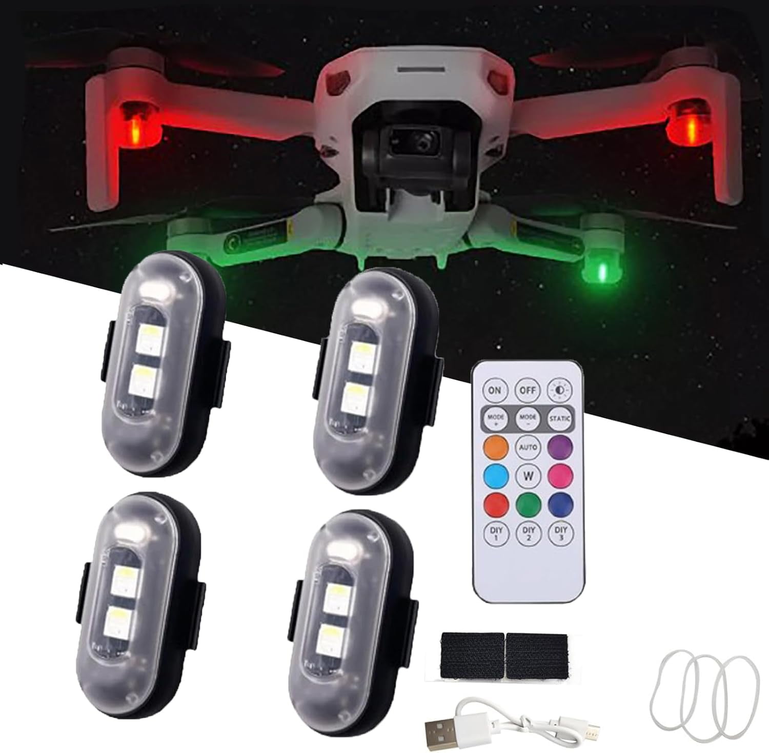 Remote Control Strobe Light, Summer LED Lights for Car, Onevzn Car ...