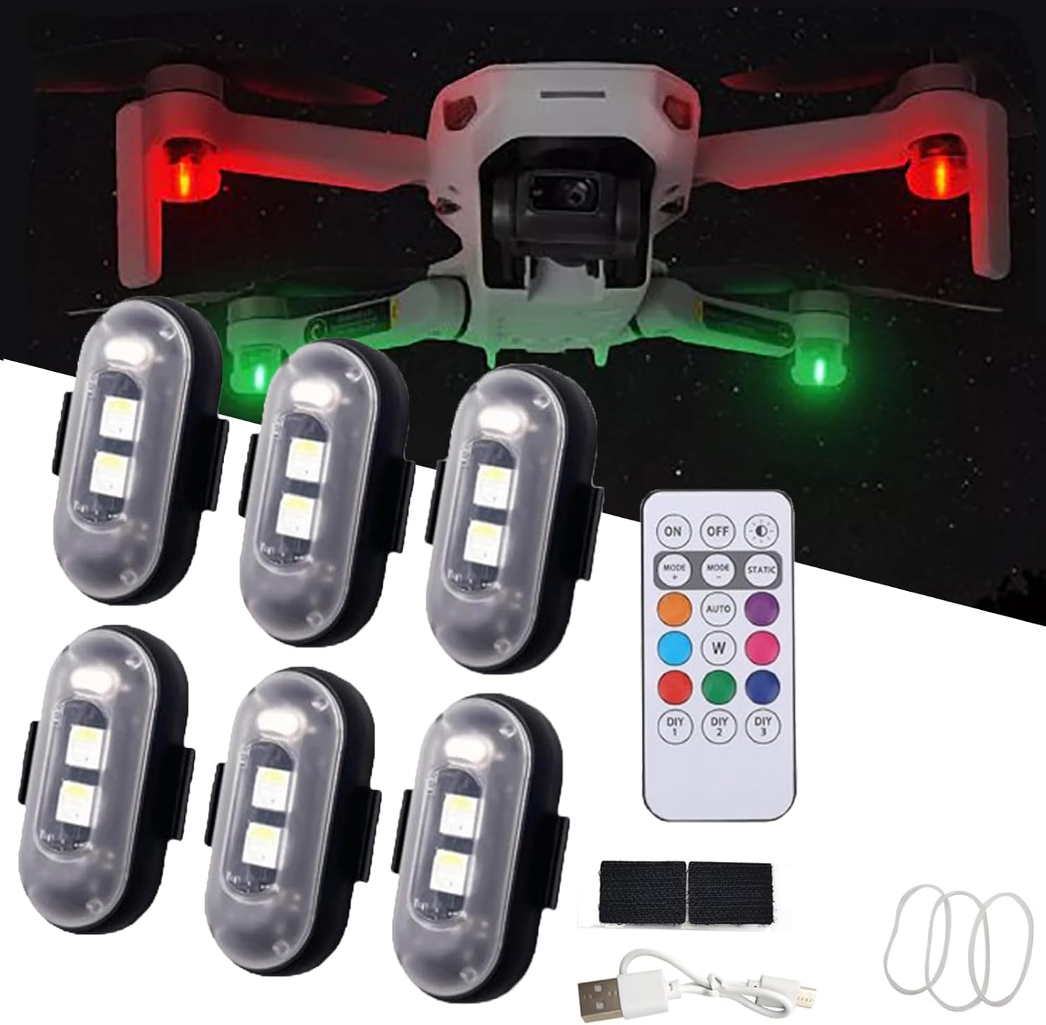 Remote Control Strobe Light, Summer LED Lights for Car, Onevzn Car ...