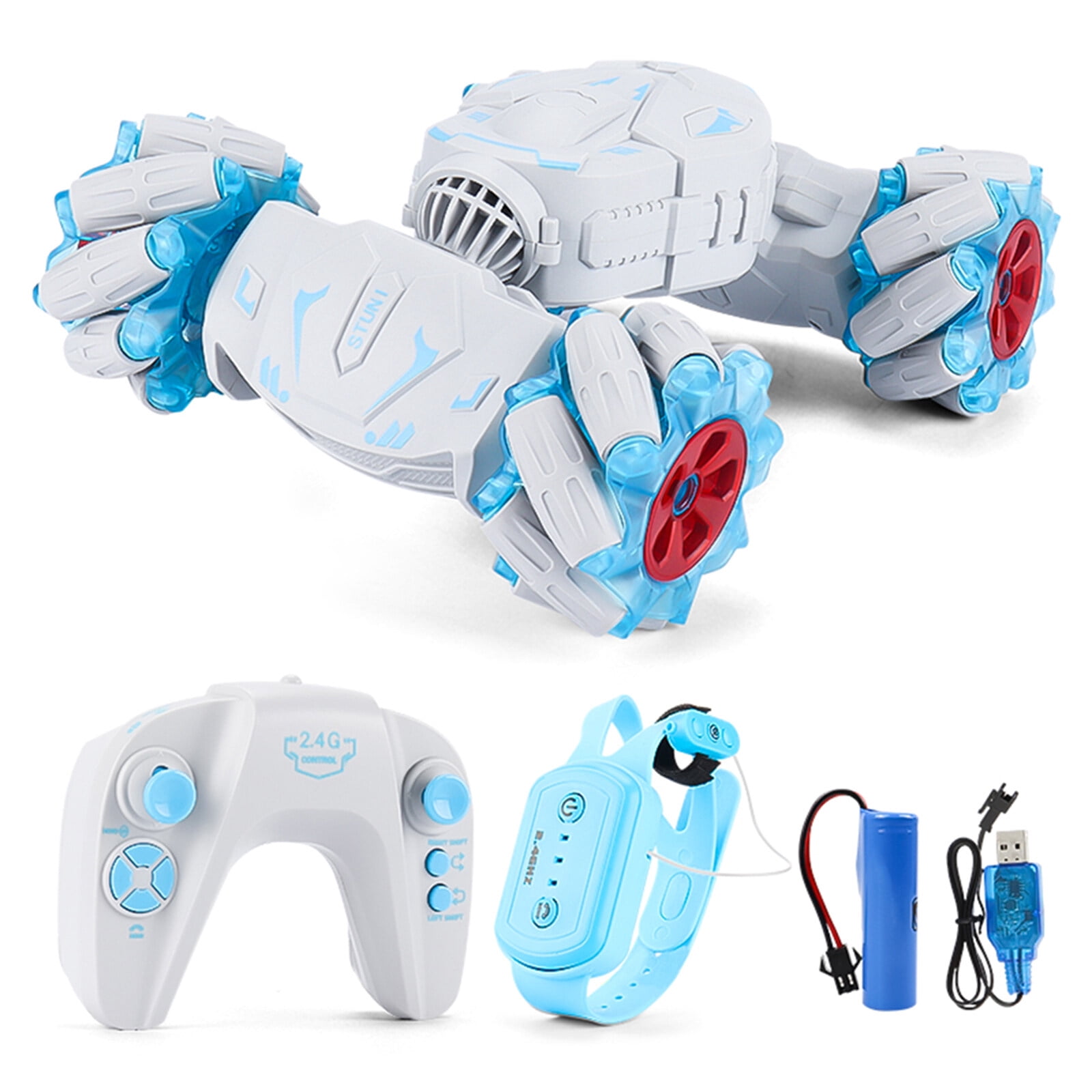 Remote Control Stunt Car, 2.4GHz Double-Sided Driving 360-Degree Flips ...