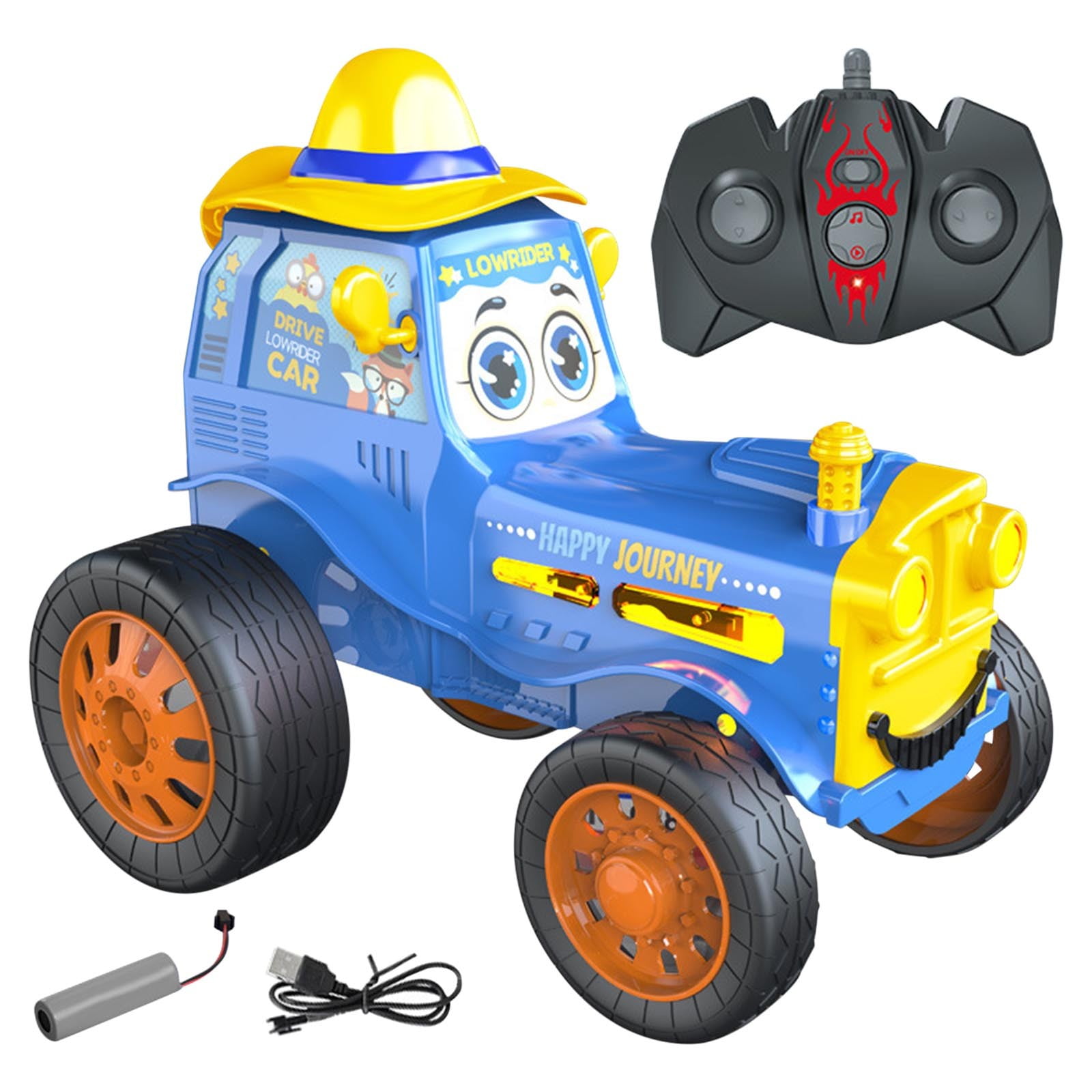 Remote Control Stunt Car-Lighting Music Swinging Rolling Electrics Toy ...