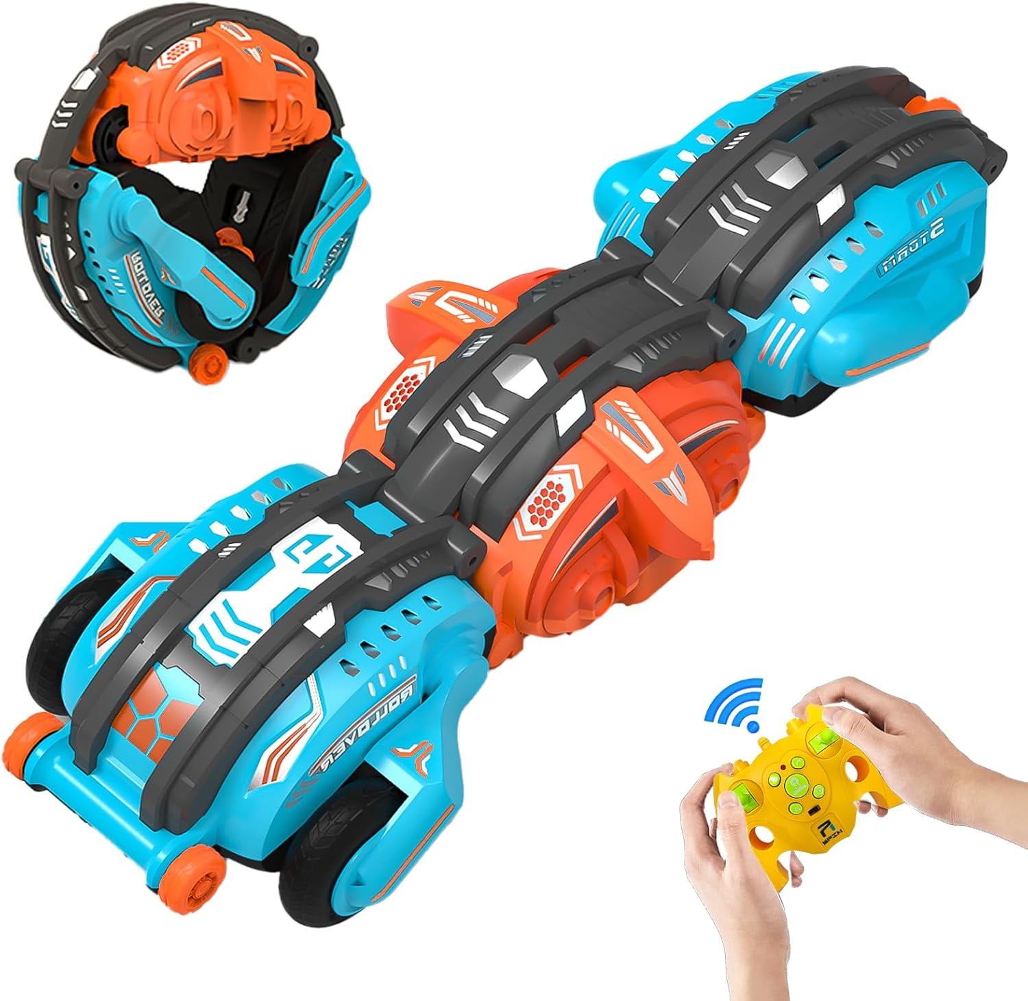 Remote Control Stunt Snake Car – 360° Roll with Hand Gesture Sensing and Touch Rotation, Super ...