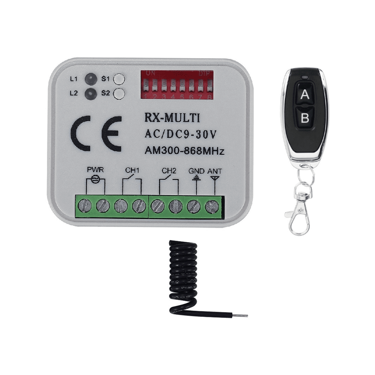 Remote Control Switch Receiver 300868MHz Receiver Universal 930V for ...