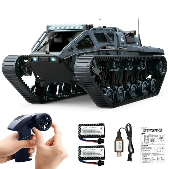 Remote Control Tank, 2.4Ghz High Speed RC Tank 4WD Offroad RC Car ...