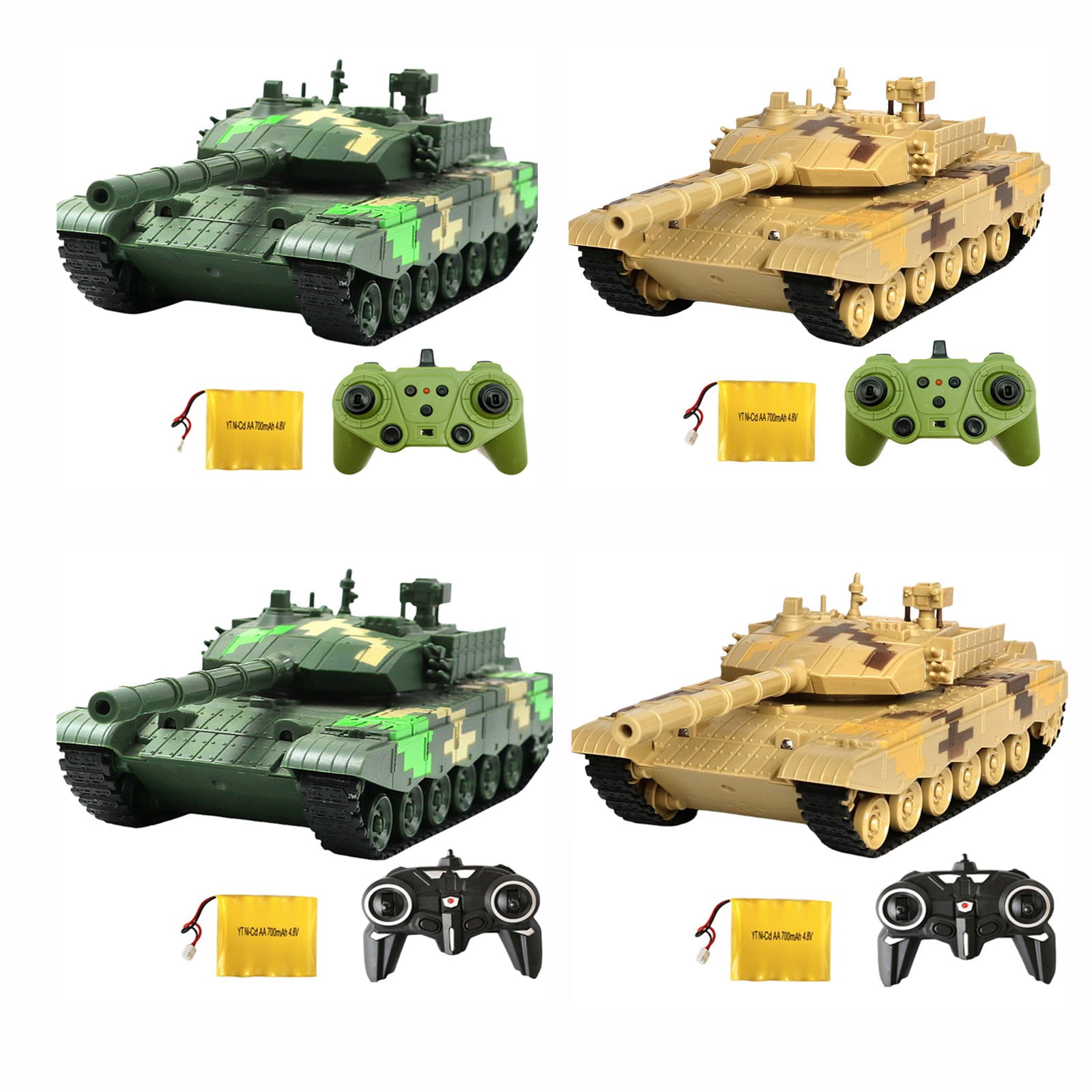 Remote Control Tank, Military Toy Vehicle, 360° Rotating Turret ...