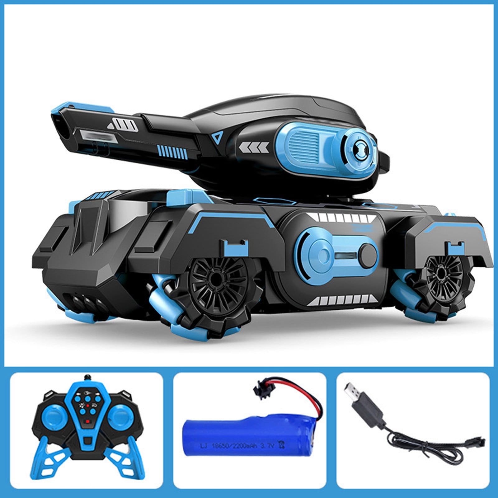 Remote Control Tank Toy Water Bomb Car Stunt Car Four Wheel Remote ...