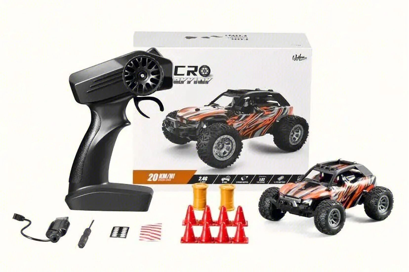 Remote Control Toy Car 1:32 Scale - High Speed Off Road Drift RC Car 2 ...