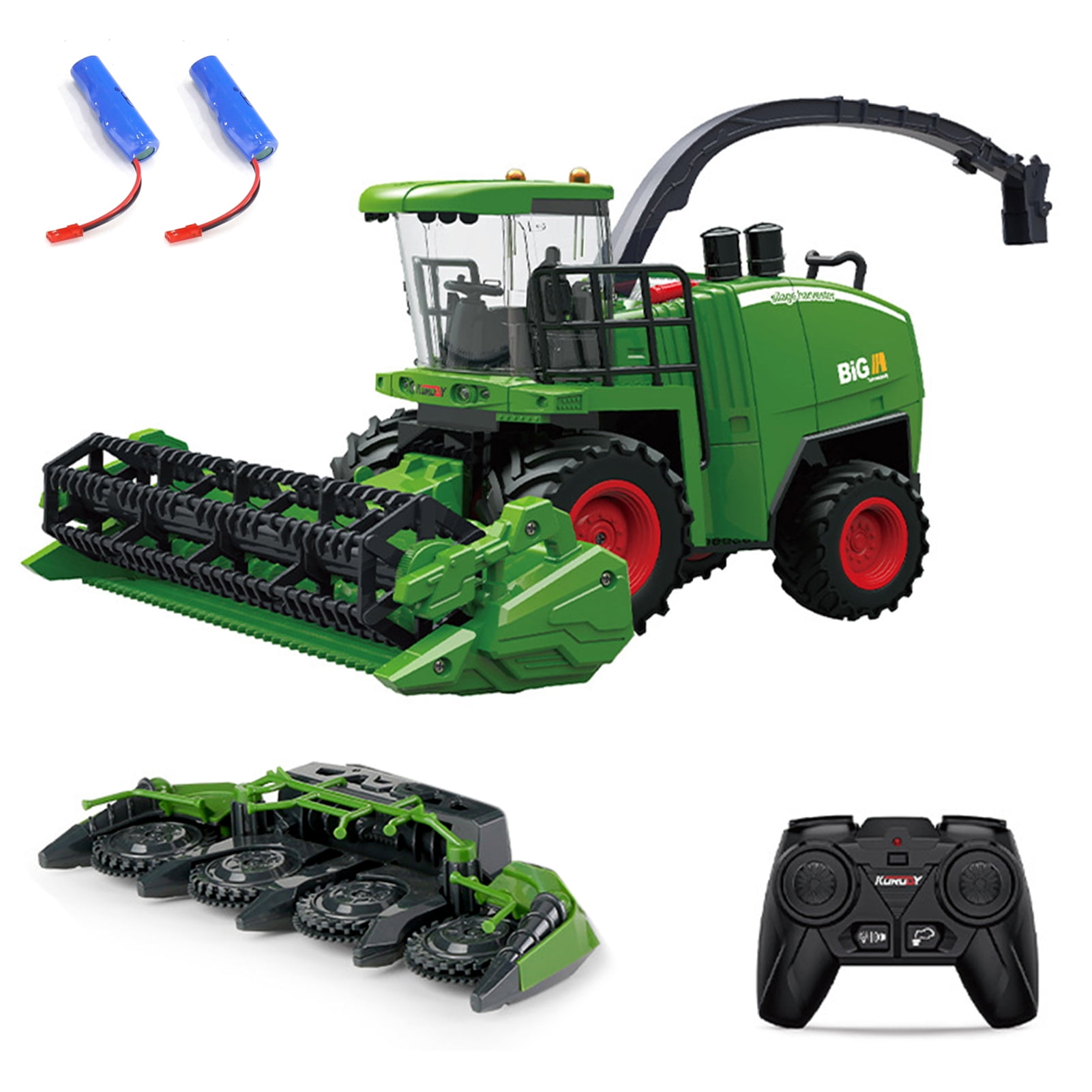 Remote Control Tractor Farm Harvester, 1:24 Scale RC Harvester with 2 ...