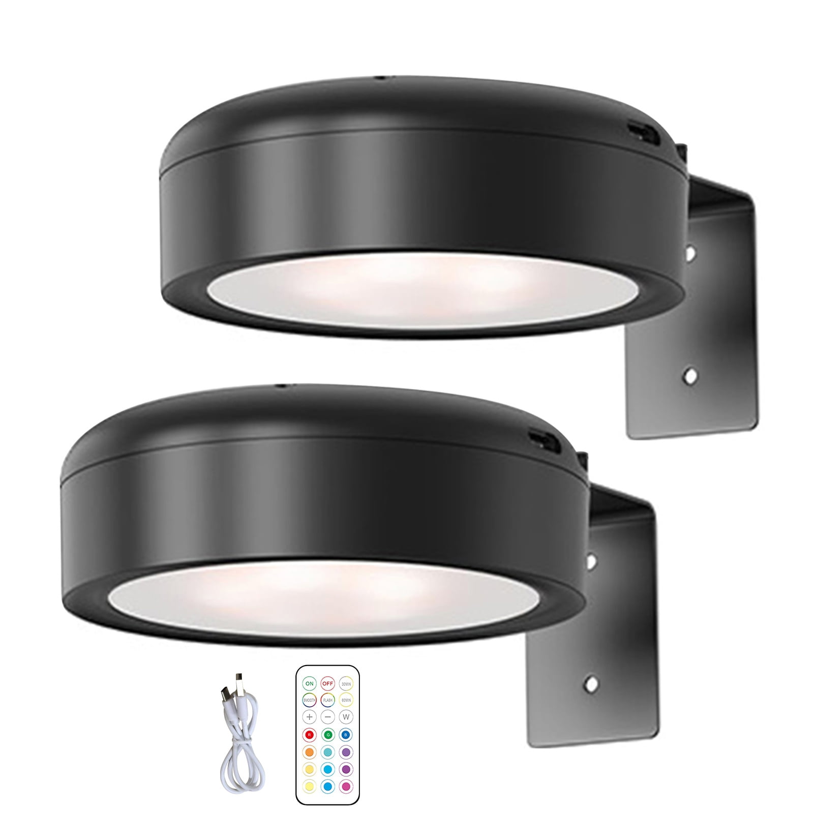 Remote Control Wall Art Light Wall-mounted Wireless Picture Light with ...