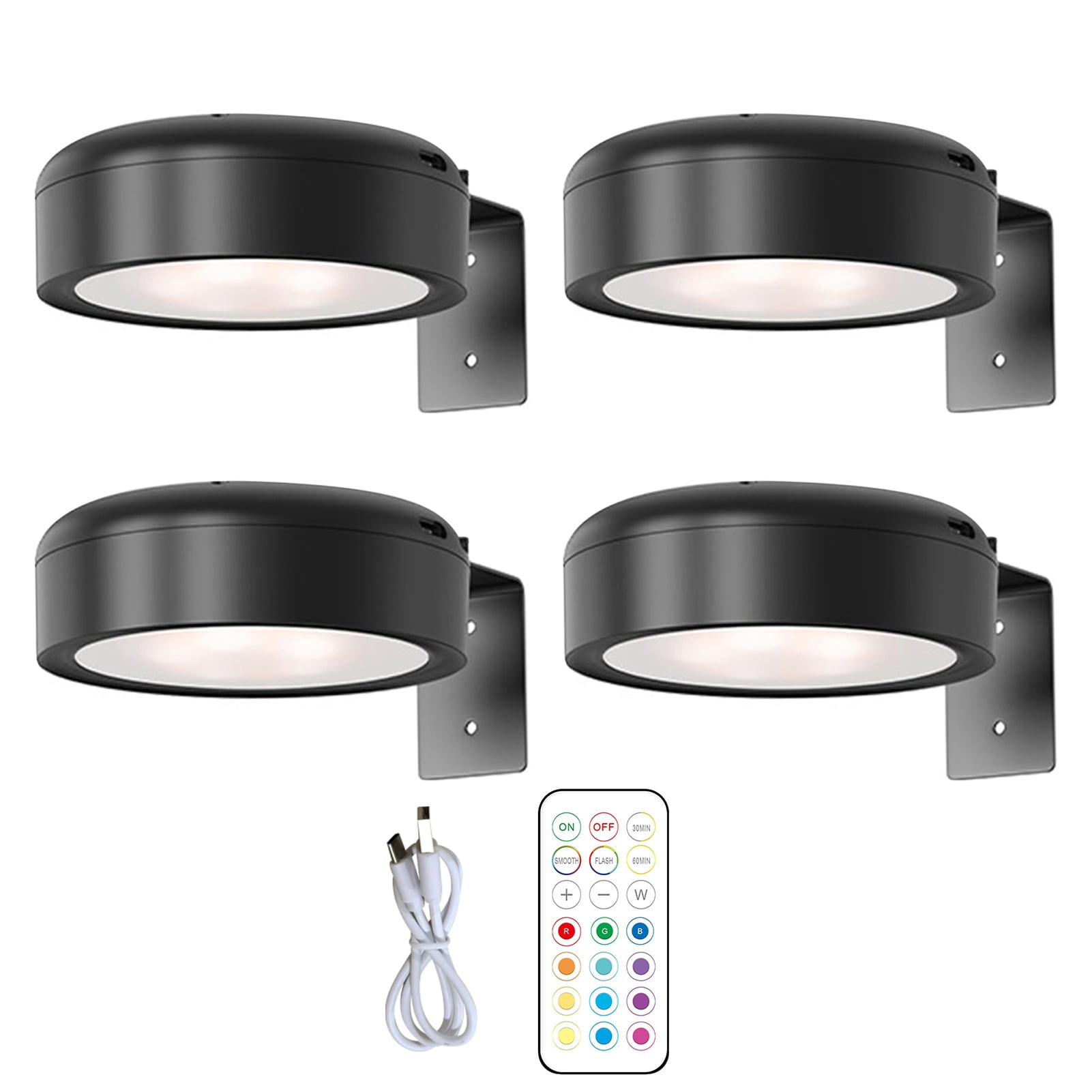 Remote Control Wall Art Light Wall-mounted Wireless Picture Light with ...