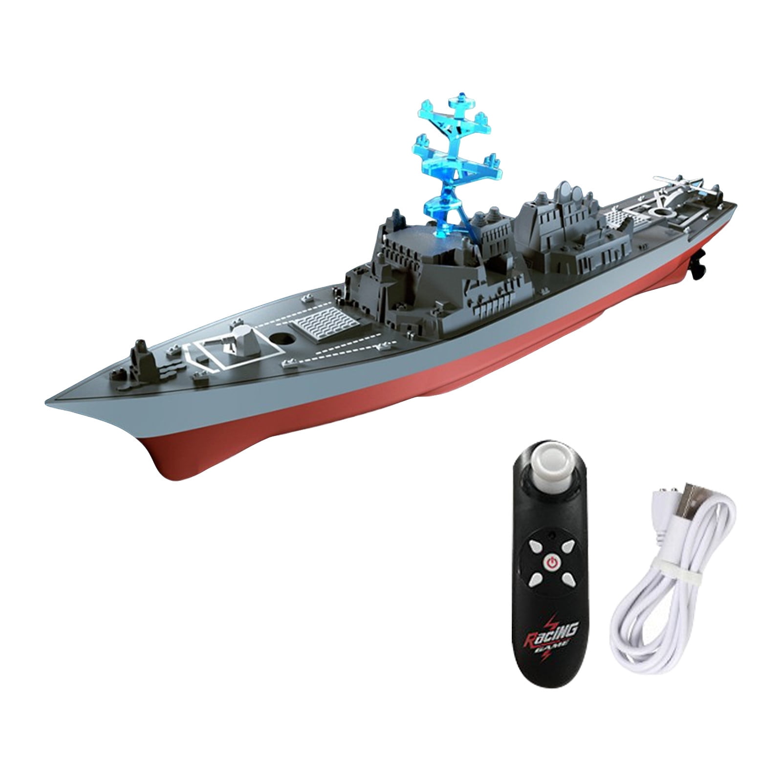 Remote Control Warship RC Military Battleship, 2.4GHz Remote Control ...
