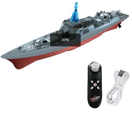 Remote Control Warship RC Military Battleship, 2.4GHz Remote Control ...