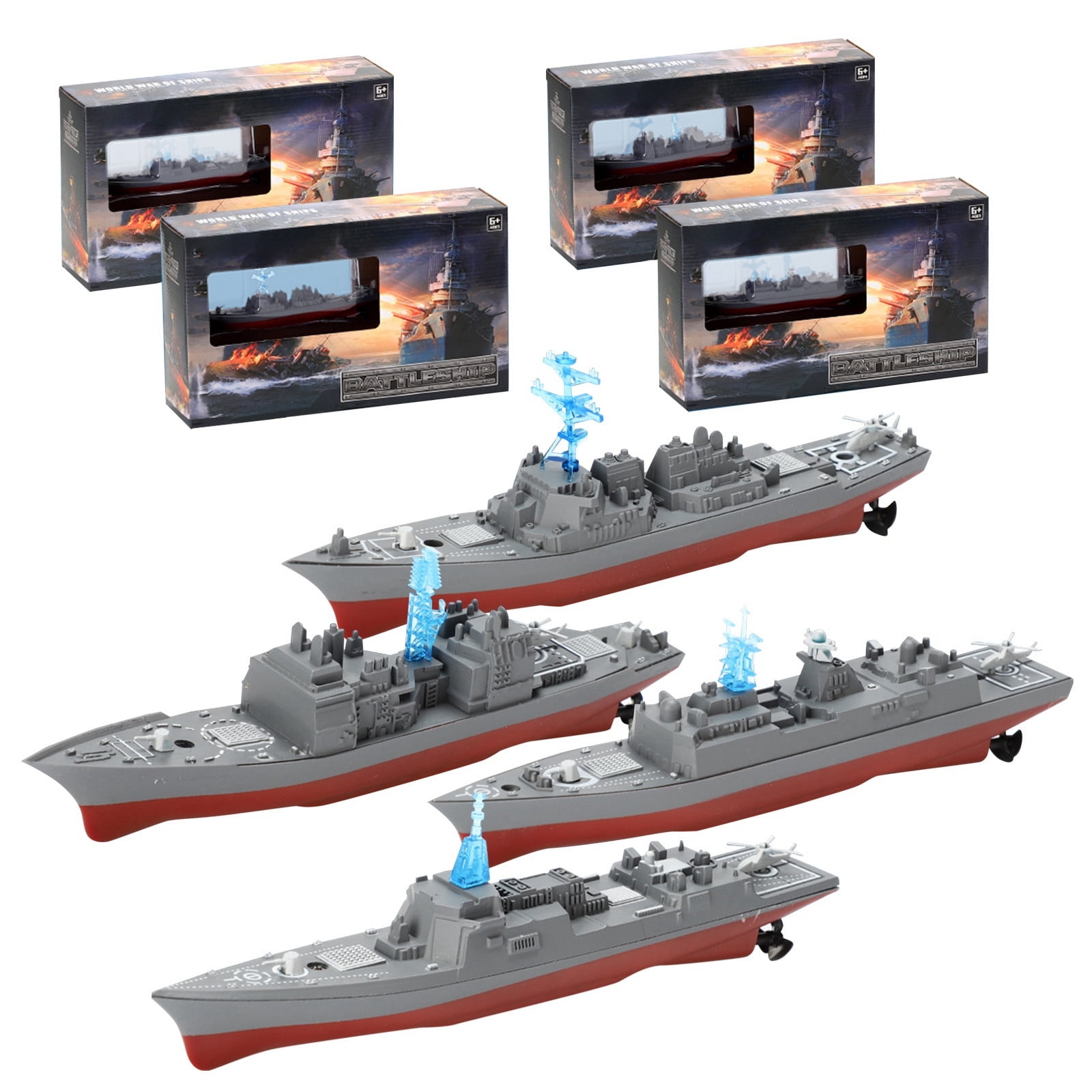 Remote Control Warship RC Military Battleship, 2.4GHz Remote Control ...