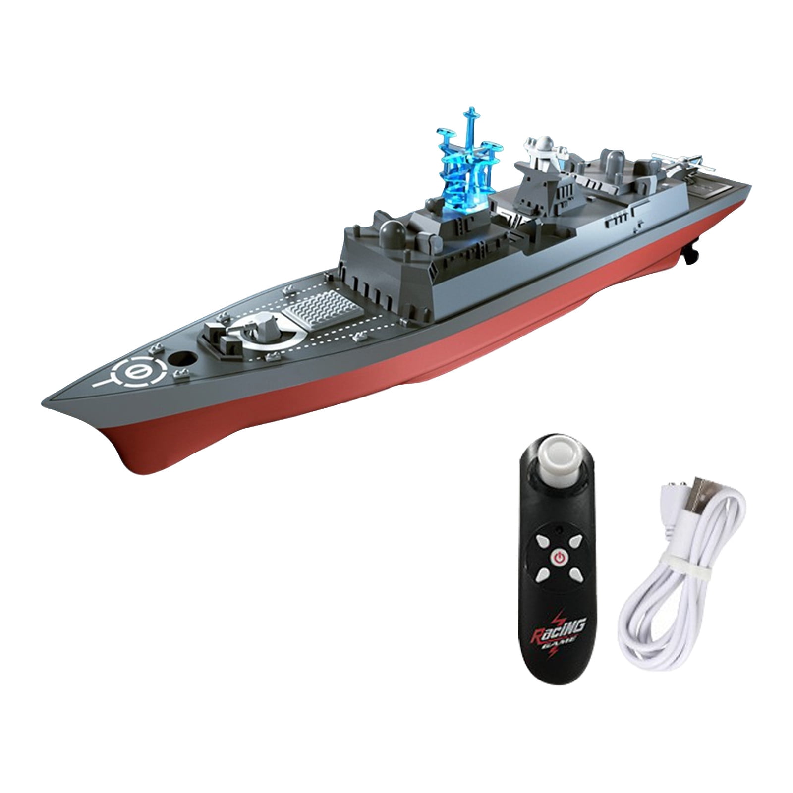 Remote Control Warship RC Military Battleship, 2.4GHz Remote Control ...