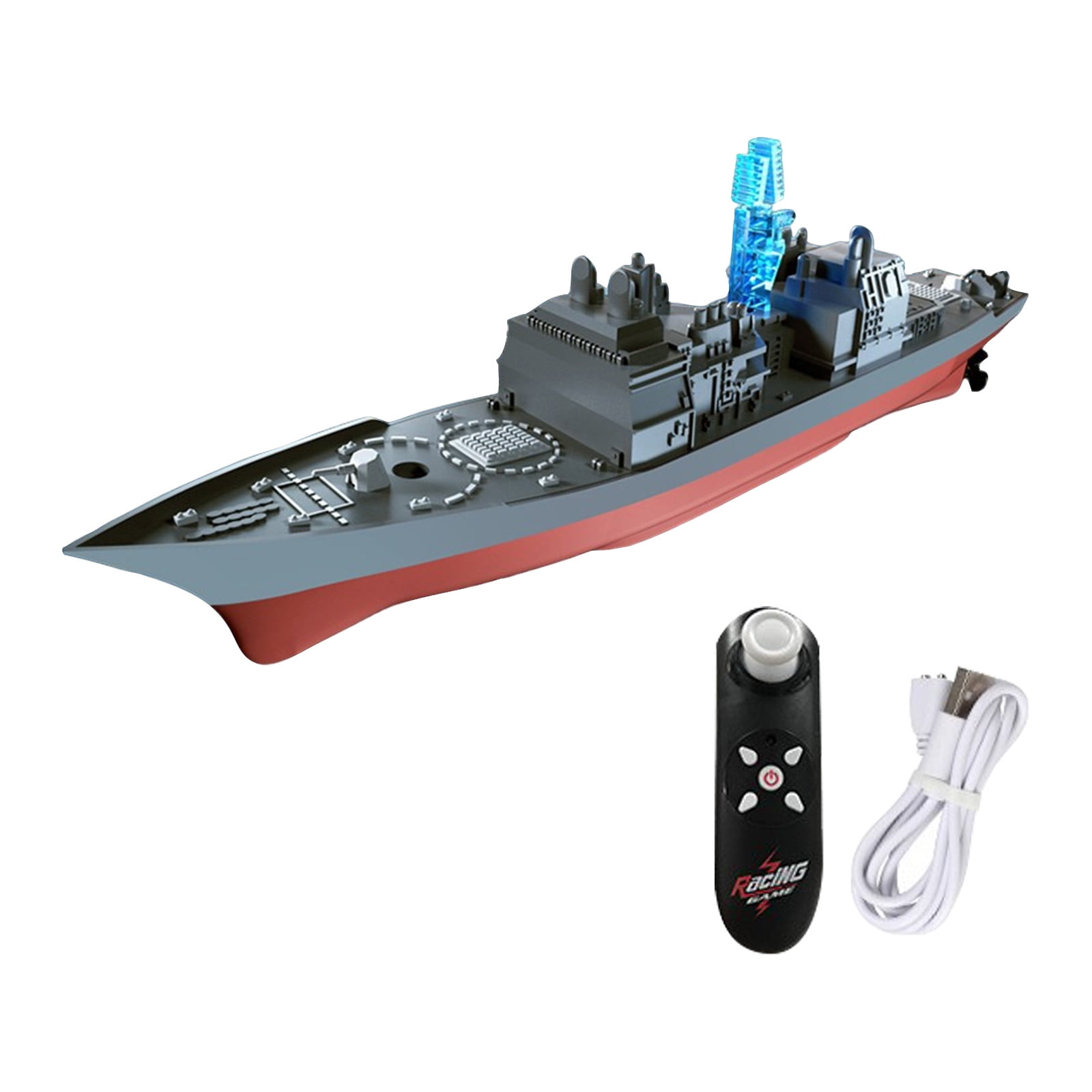 Remote Control Warship RC Military Battleship, 2.4GHz Remote Control ...