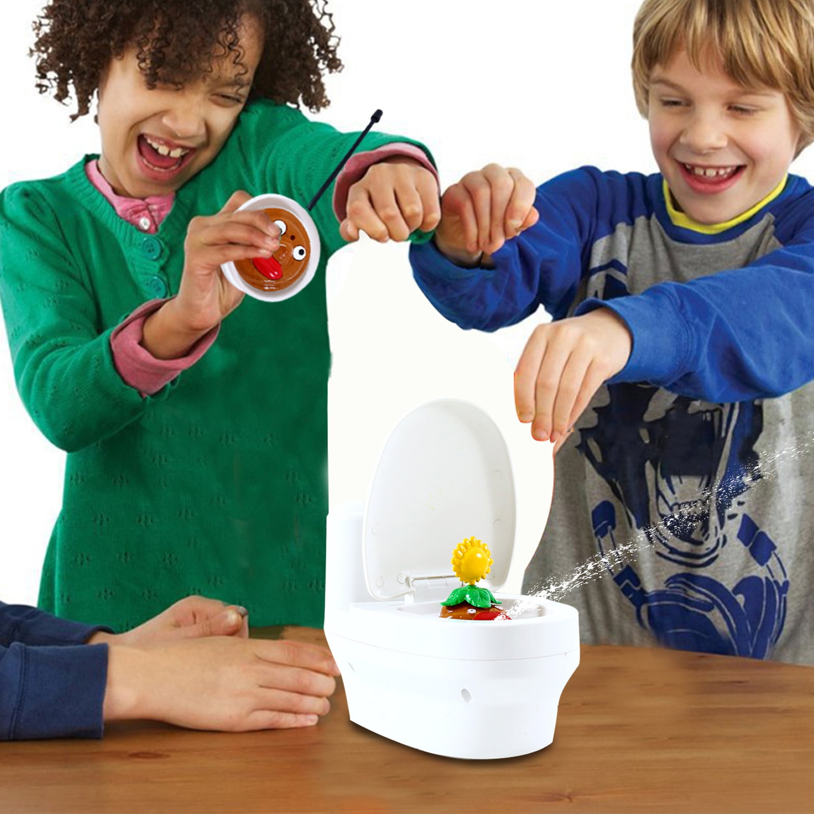Remote Control Water Spraying Toilet Toy - Spoof Weird Fun Poop Funny ...