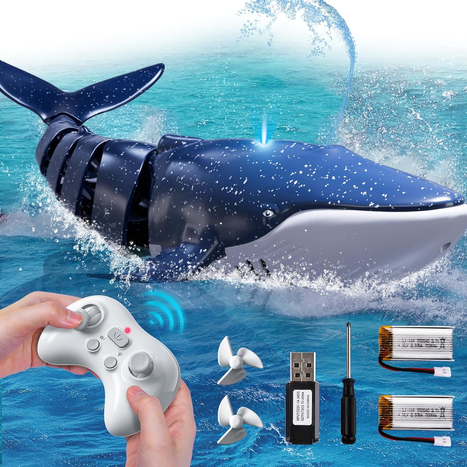 Remote Control Whale Shark Toys for Boys Kids, 1:18 Scale High ...