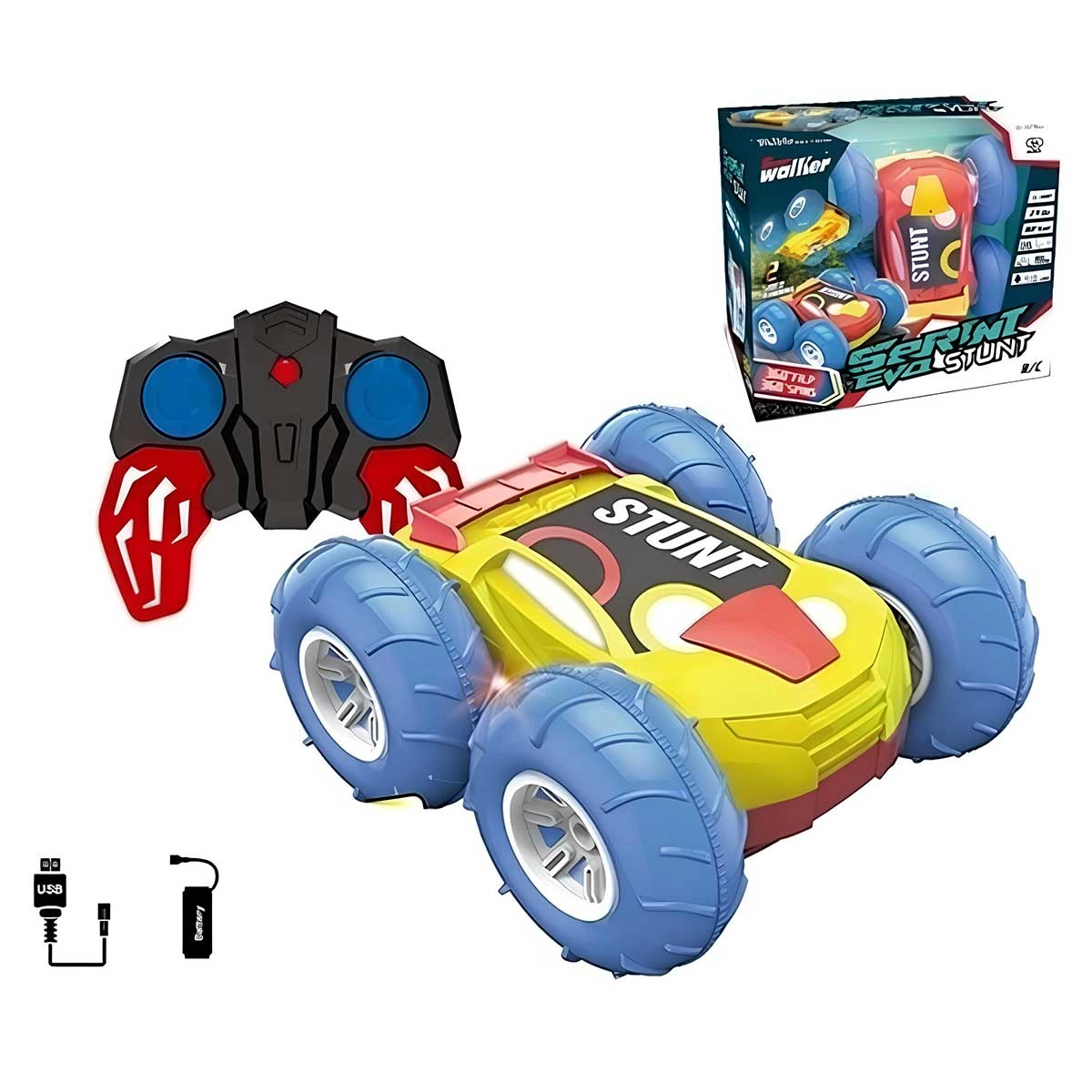 Remote-Controlled Amphibious Light-Up Acrobat Car - Walmart.com
