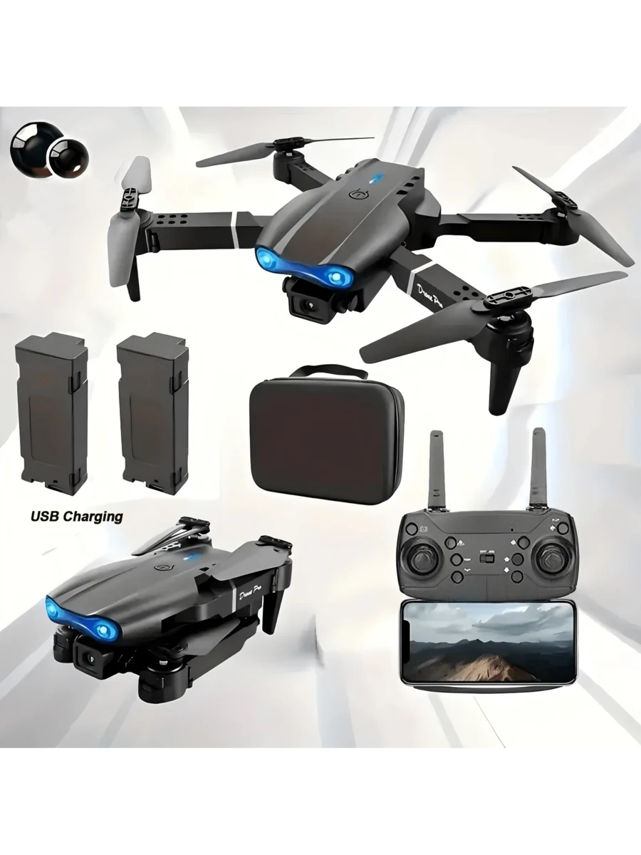 Remote-Controlled Drone For Beginners - Foldable WiFi Drones With Dual ...