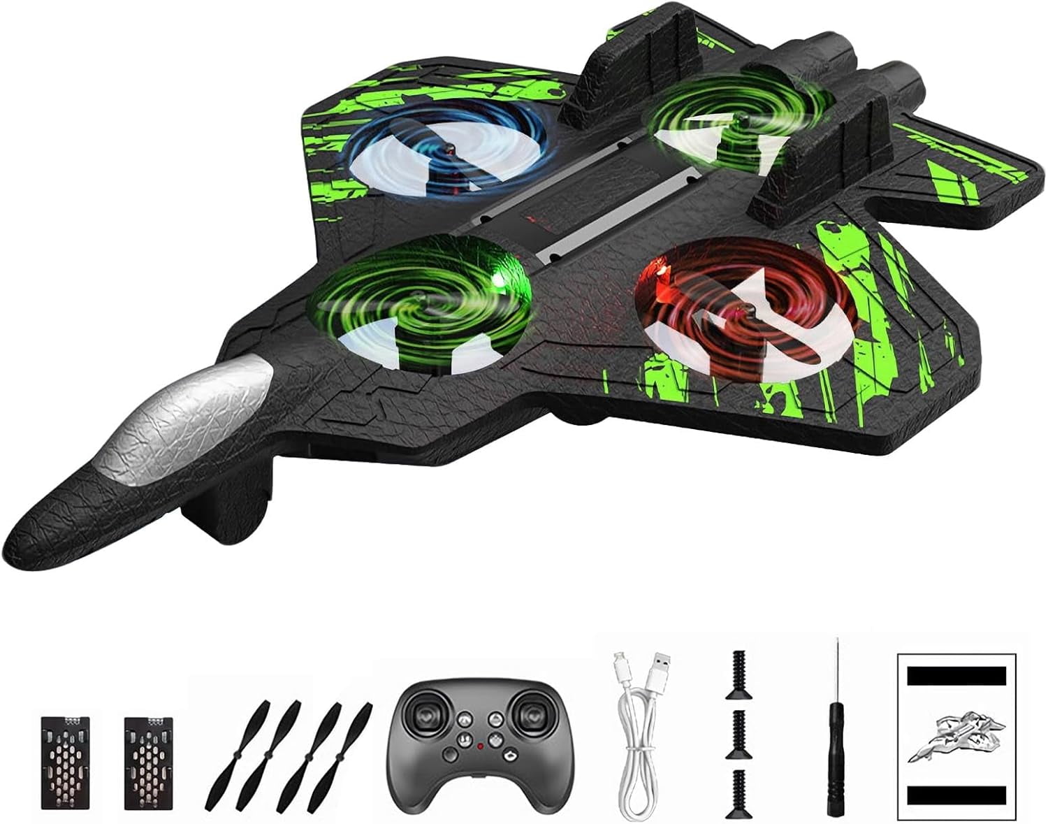 Remote-Controlled Fighter Jet 2.4ghz Foam Remote Control Airplane 360 ...