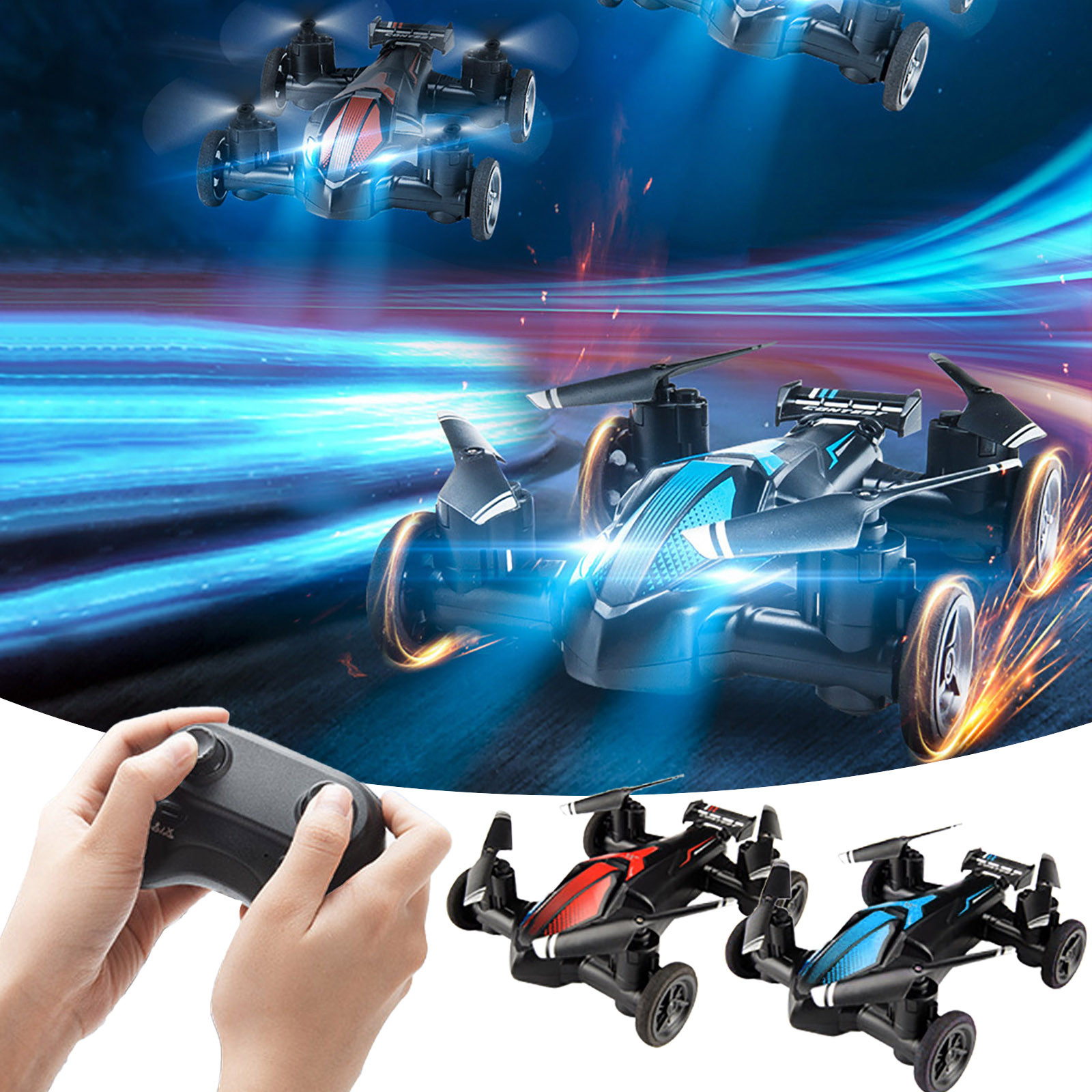 Remote Controlled Flying Car Air Ground Mode Toy New Wireless USB ...