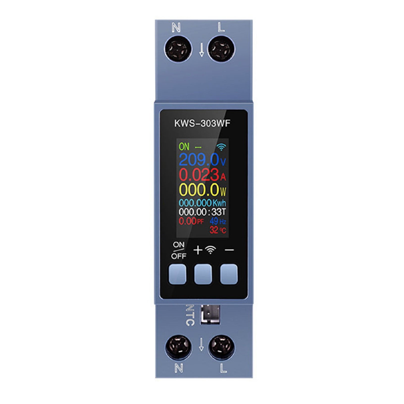 Remote Controlled Kws303Wf Wifi Din Rail Power Meter 40A ...