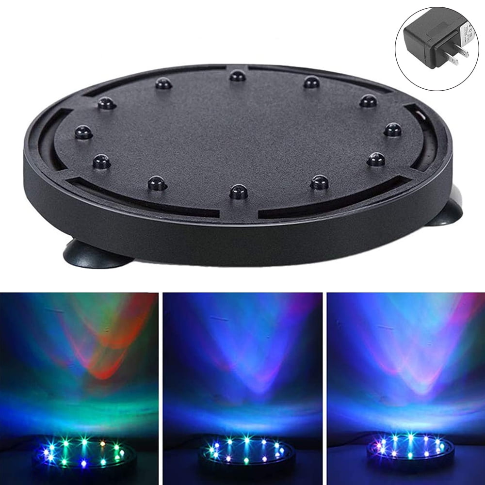 Remote-Controlled LED Aquarium Bubbler, Multi-Color Changing Disk, Adds ...