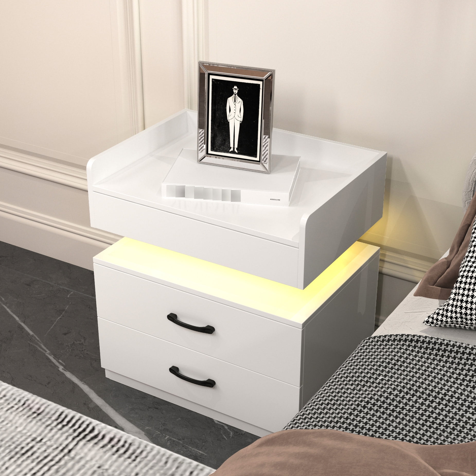 Remote - Controlled LED Strip Nightstand | Functional in Different ...