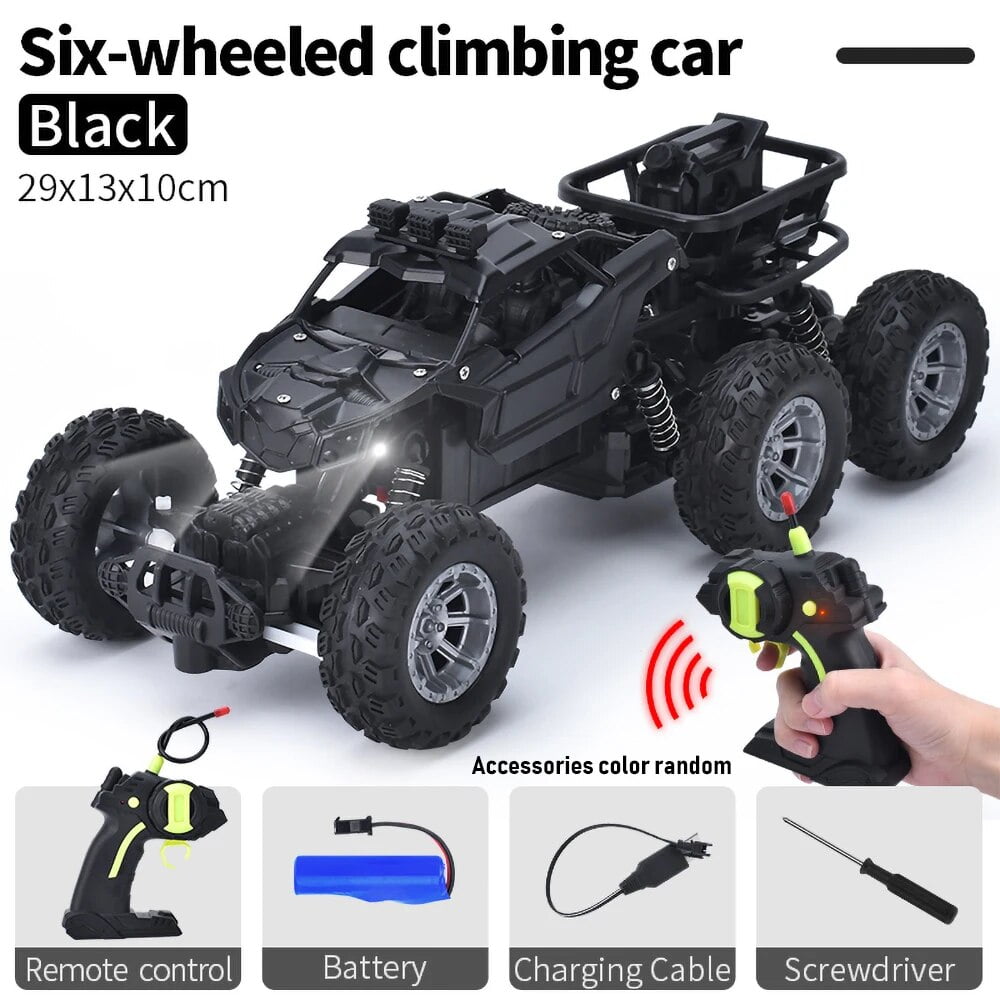 Remote Controlled Toy Car Large Off-Road Six Wheel High-Speed Drift ...