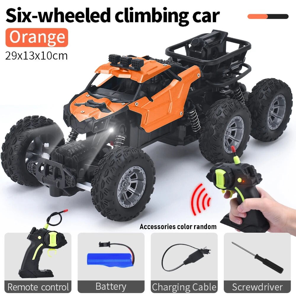 Remote Controlled Toy Car Large Off-Road Six Wheel High-Speed Drift ...