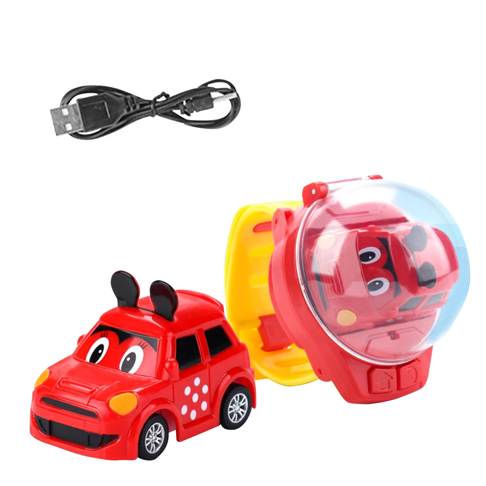 Remote Controlled for Car Watch, Mini Cartoon RC Small Car Analog Watch ...