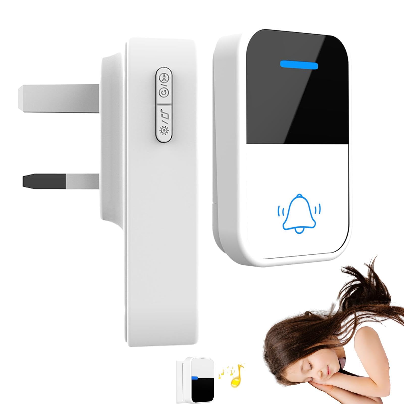 Remote Doorbell - Wireless Door Bell,38 Chimes Door Bell Ringer ...