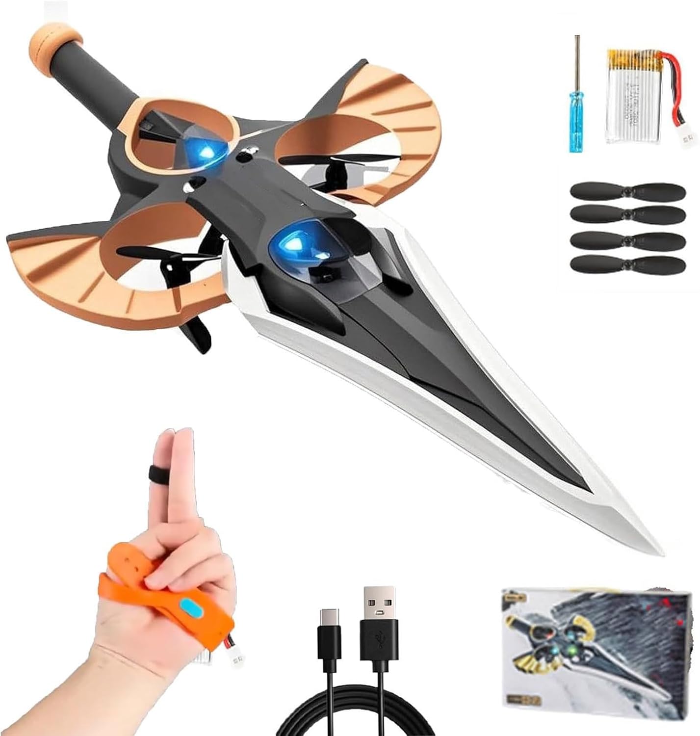 Remote Flying Sword - 3-Speed Control, 2025 New Stunt Flying Sword, 360 ...